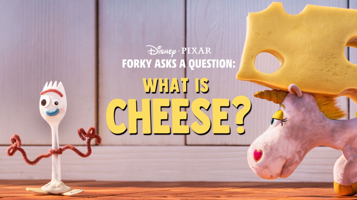 Watch Forky Asks a Question: What is Cheese? | Disney+ Watch Forky Asks a Question: What is Cheese? | Disney+