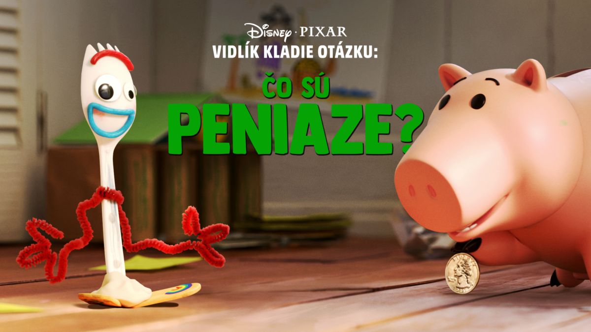 Pozerajte Vidlík kladie otázku: Čo sú peniaze? | Disney+